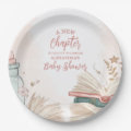 A New Chapter Storybook Baby Shower Paper Plates | Zazzle
