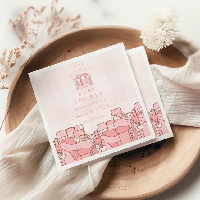 A New Chapter Will Soon Begin Baby Shower Napkins | Zazzle