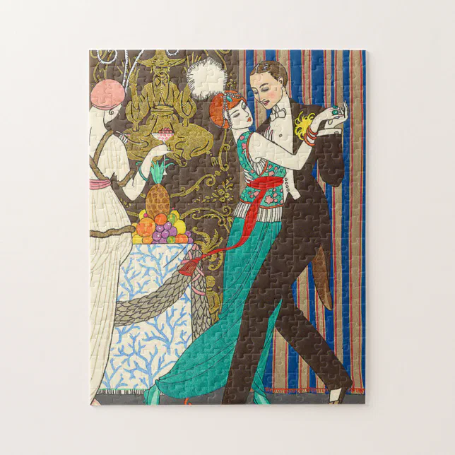 A Night in Decadent Paris Art Deco Puzzle | Zazzle
