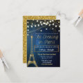 A Night in Paris Prom Invitation | Zazzle