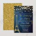 A Night in Paris Prom Invitation | Zazzle