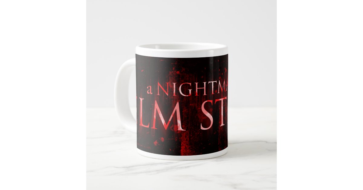 A Nightmare on Elm Street | Bloody Text Giant Coffee Mug | Zazzle
