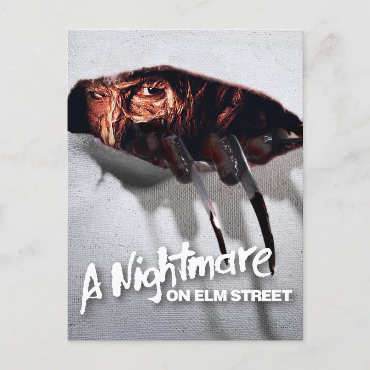 A Nightmare on Elm Street | Freddy Krueger Peeking Holiday Postcard ...