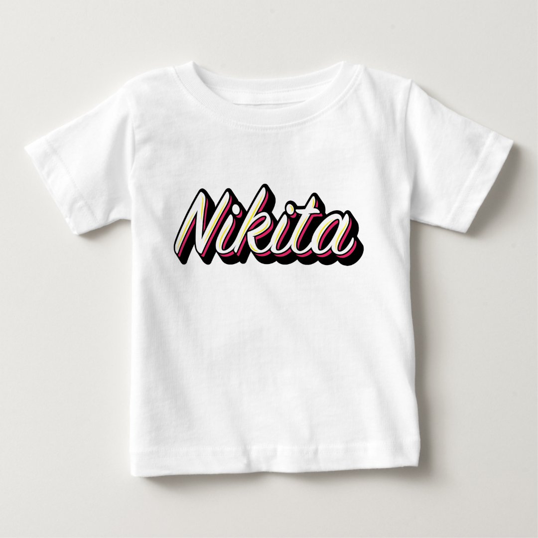 A NIKITA name logo design Baby T-Shirt | Zazzle