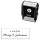 a note from Script Signature Cursive Name Self-inking Stamp | Zazzle