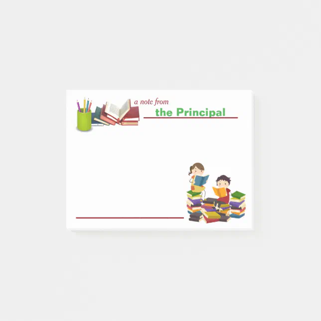 A Note from the Principal Post-it Notes | Zazzle