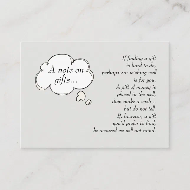 A Note From Us Insert | Zazzle