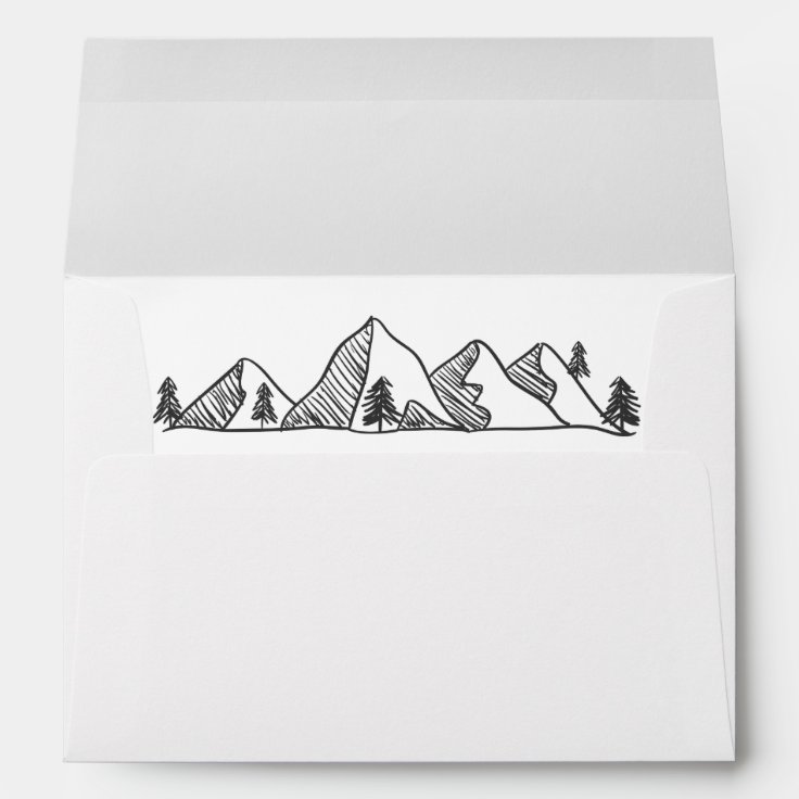 A Onederful Wild Adventure Envelope Mountains Boy | Zazzle
