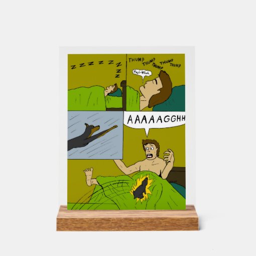 A painful wake up acrylic sign | Zazzle