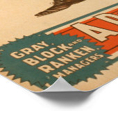 A parlor Match "Old Hoss" Scottish Bagpiper Poster | Zazzle