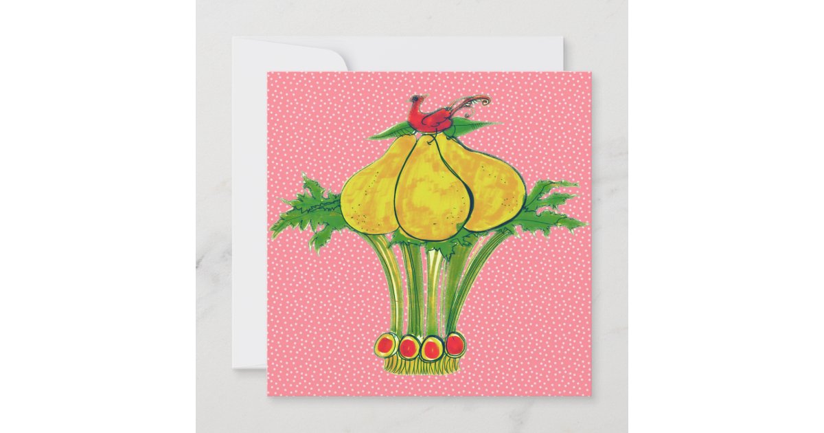 A Partridge in a Pear Tree Invitation | Zazzle