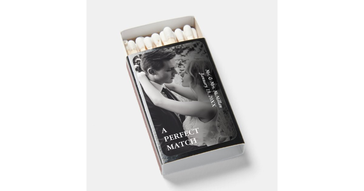 A Perfect Match Custom Wedding Photo | Zazzle