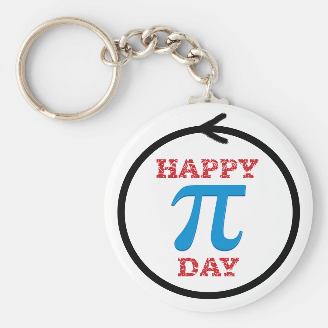 A perfect Pi Day circle Keychain | Zazzle