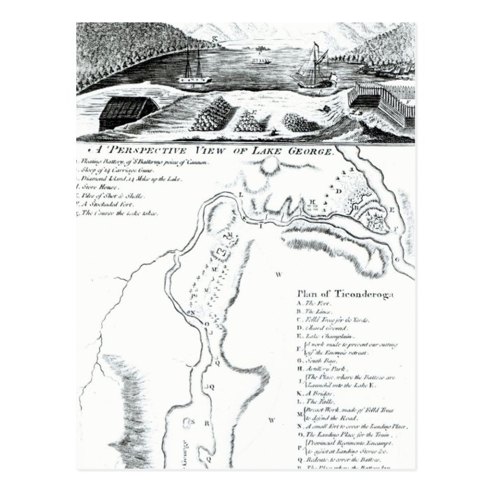 A Perspective View of Lake George Postcard | Zazzle.com