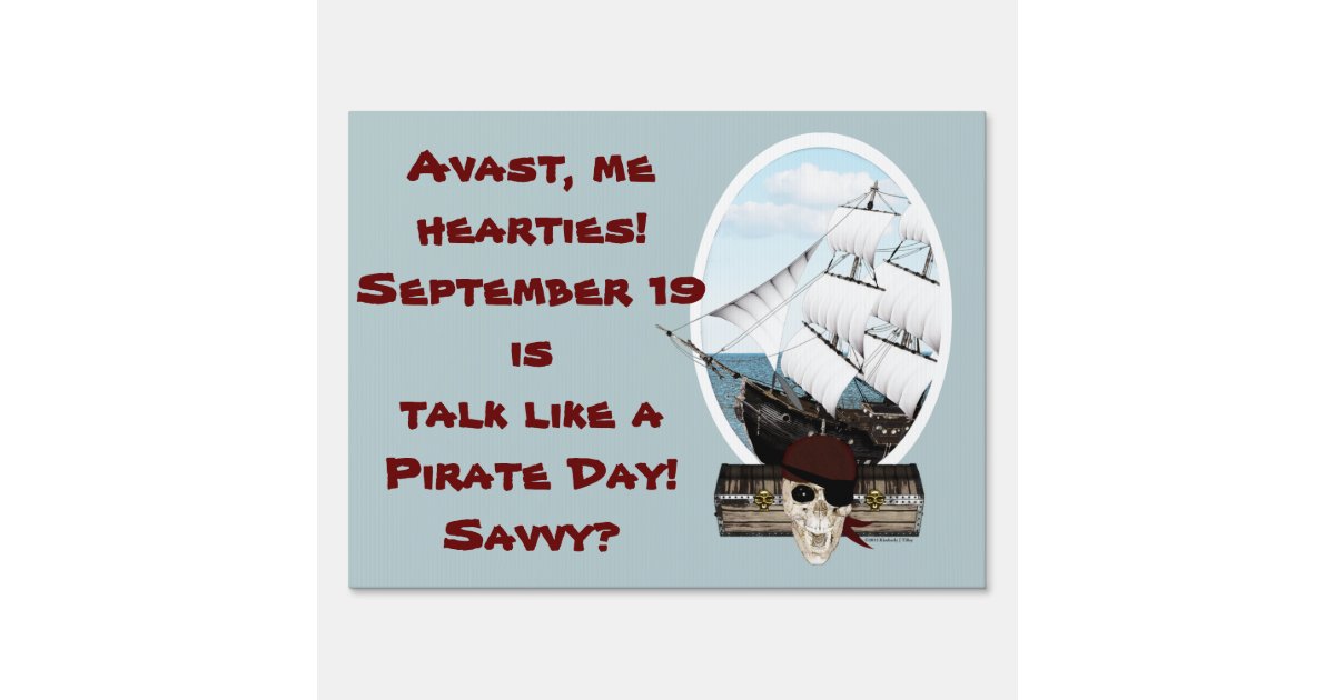 A Pirate Ship Sign | Zazzle