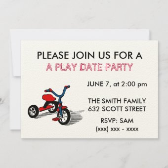 A Play Date Party Invitation | Zazzle