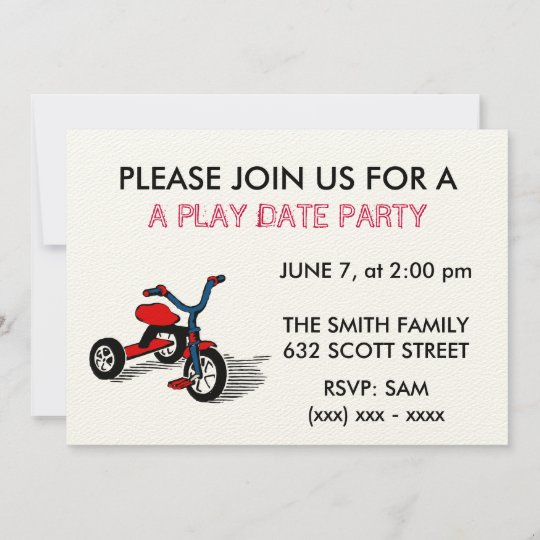 A Play Date Party Invitation | Zazzle.com