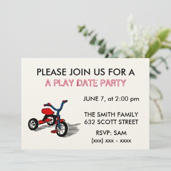 A Play Date Party Invitation | Zazzle
