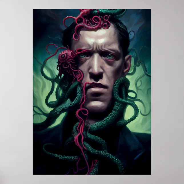 A Portrait of Lovecraft Poster | Zazzle