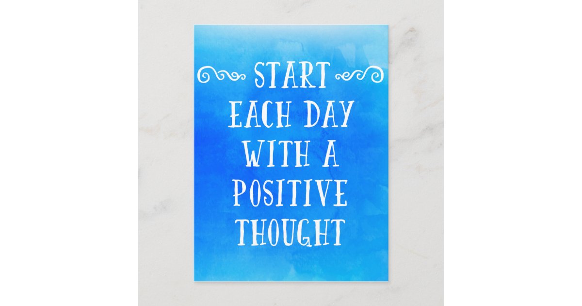 A Positive Thought Postcard | Zazzle