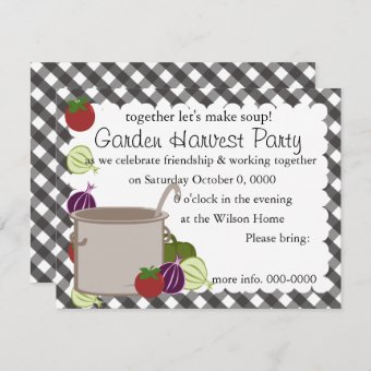 A Pot Of Soup Invitation | Zazzle