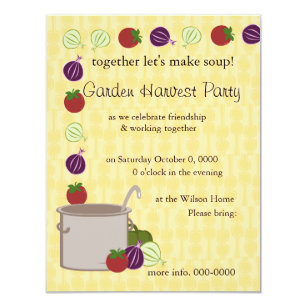 Soup Invitations | Zazzle