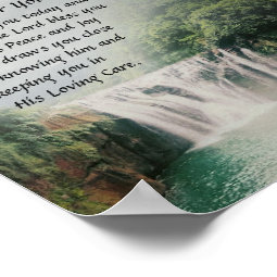 A Prayer For You Beautiful Nature Waterfall Poster | Zazzle