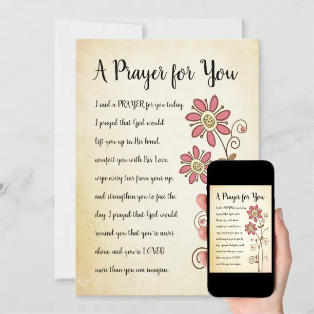 A Prayer for You Card | Zazzle