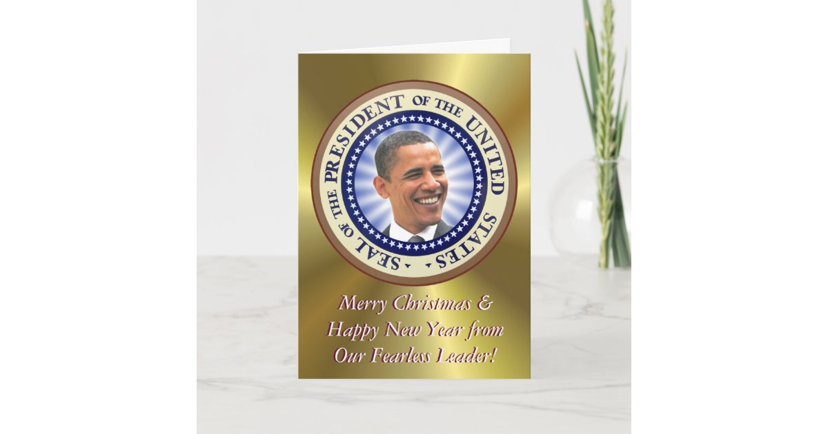 A President Obama Christmas Card | Zazzle