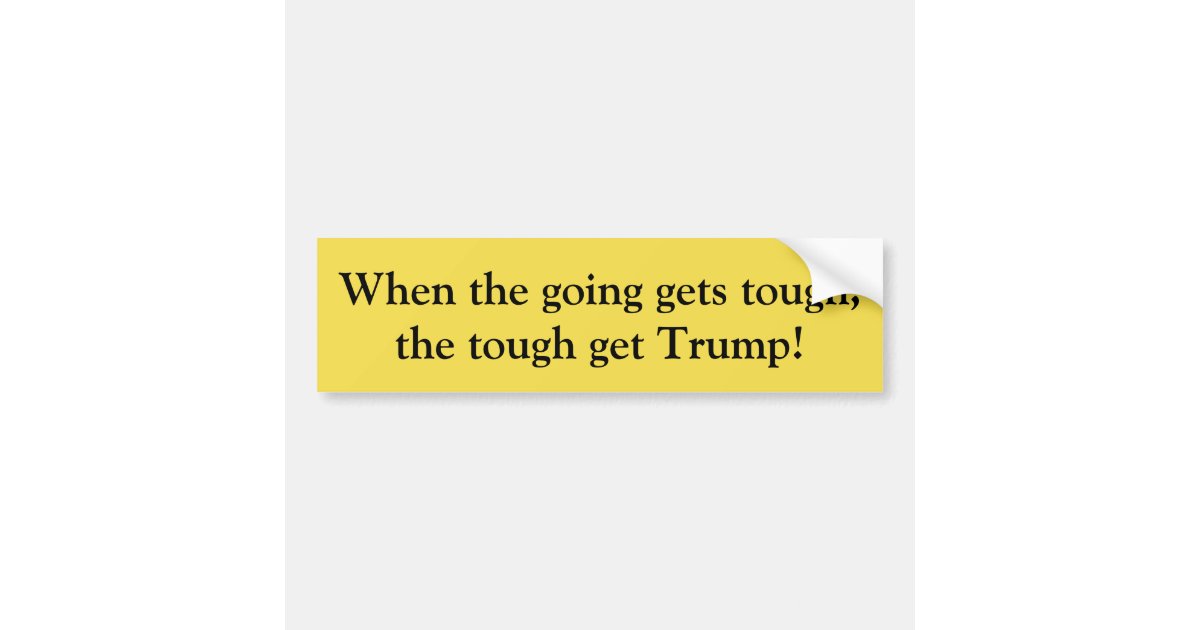 A Pro-Trump bumpersticker. Bumper Sticker | Zazzle