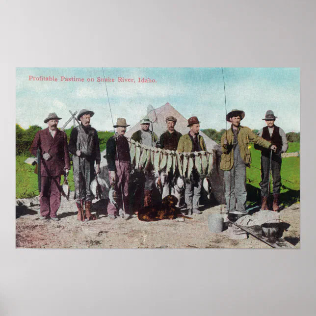 A Profitable Pastime on the Snake River Poster | Zazzle