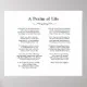 A Psalm of Life Longfellow Poem Poster | Zazzle