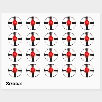 A Railroad Crossing Wig Wag Signal Classic Round Sticker | Zazzle