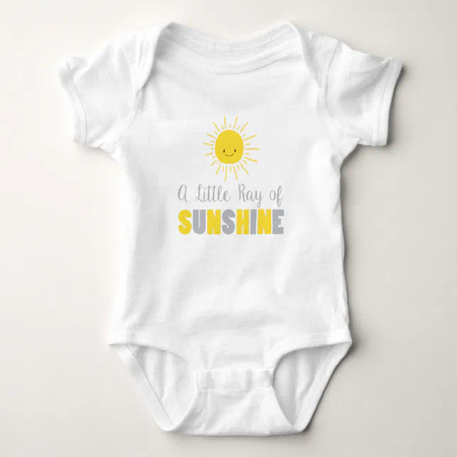 A Ray of Sunshine Baby Shower Infant Creeper Sun | Zazzle