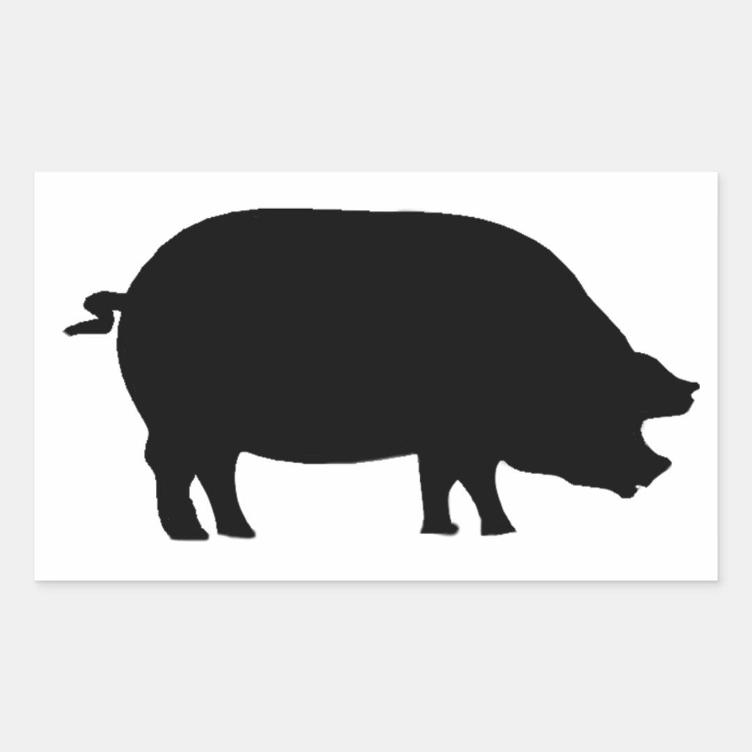 A real ham rectangular sticker | Zazzle
