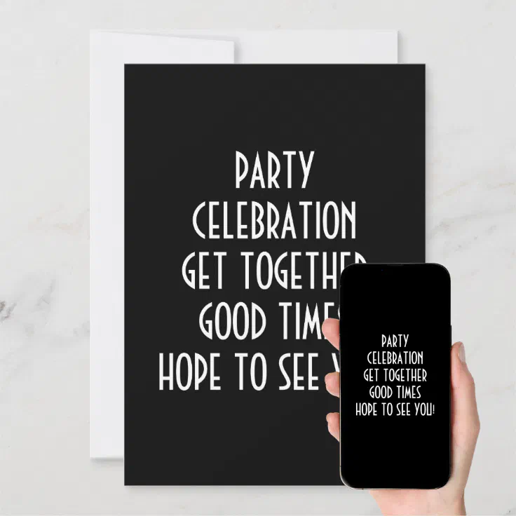 A REASON TO CELEBRATE INVITATION | Zazzle