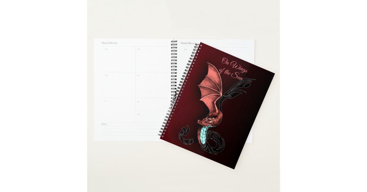 A Red Dragon Planner | Zazzle