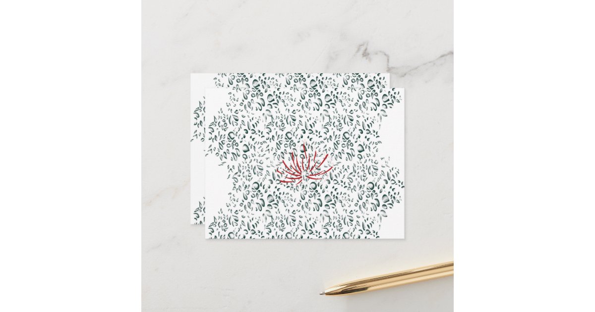 a red flower on a black background postcard | Zazzle
