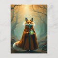 A Red Fox With a Magic Potion Postcard | Zazzle