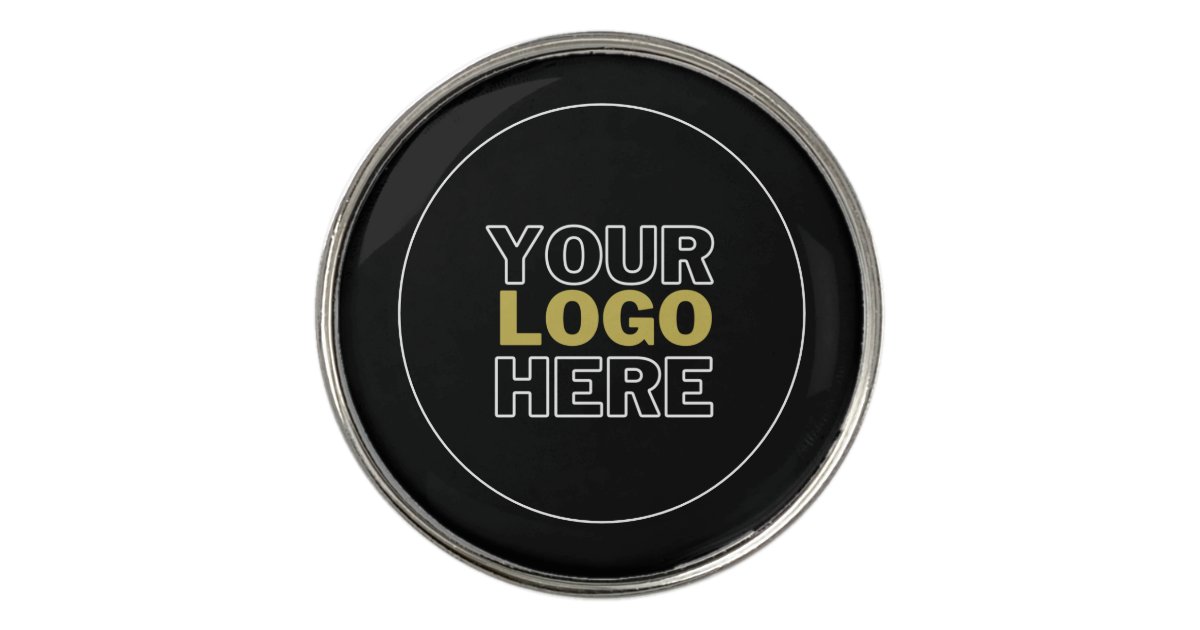 A round professional custom branded business golf ball marker | Zazzle