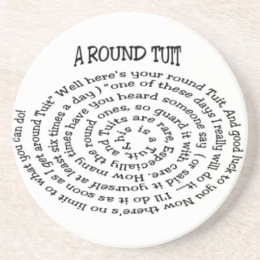 A Round Tuit Coaster | Zazzle