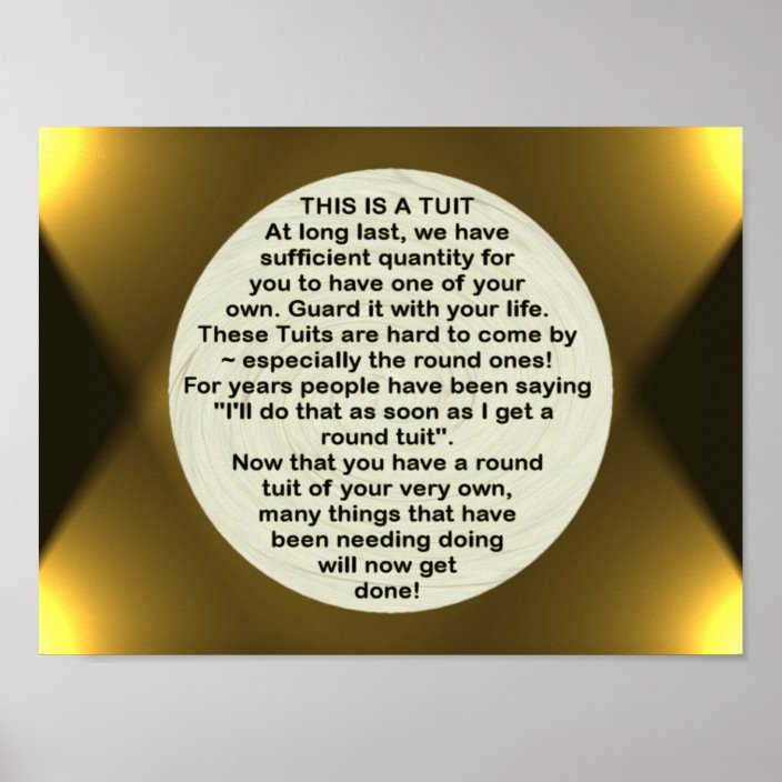 A Round Tuit ~ print | Zazzle.com