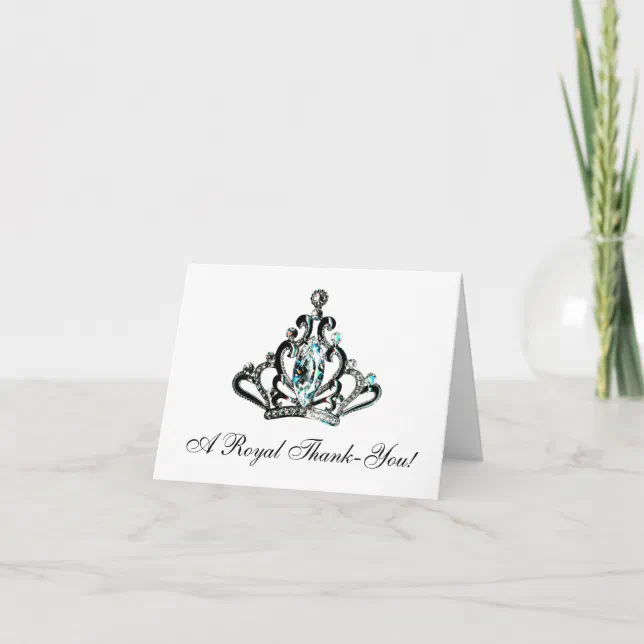 "A Royal Thank-You" Note Card | Zazzle