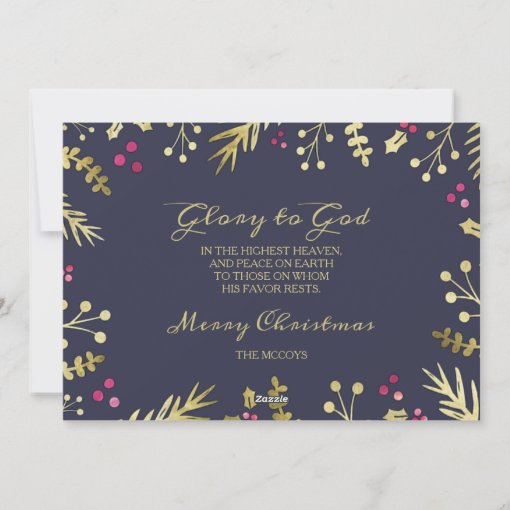 A Savior Has Been Born Religious Christmas Photo Holiday Card | Zazzle