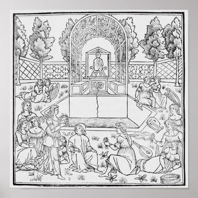 A Scene from the Decameron Poster | Zazzle