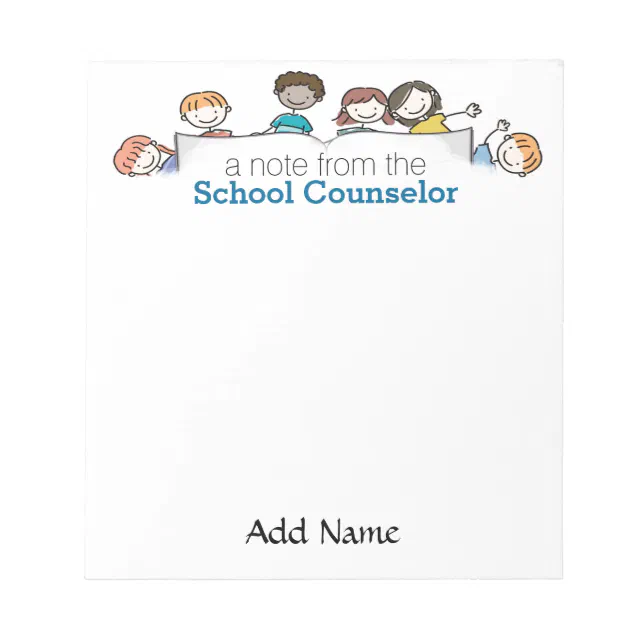 A School Counselor's Custom Notepad | Zazzle