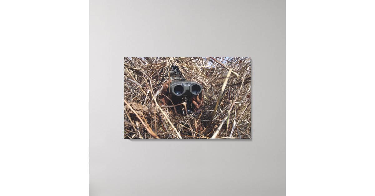 A scout observer practices observation techniqu 2 canvas print | Zazzle
