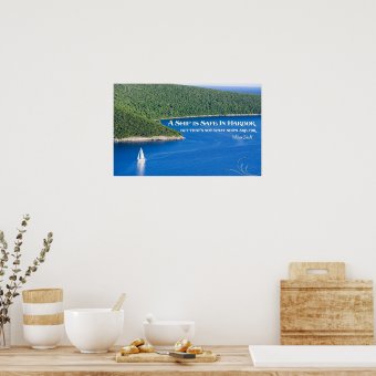 A Ship is Safe In Harbor Motivational Poster | Zazzle