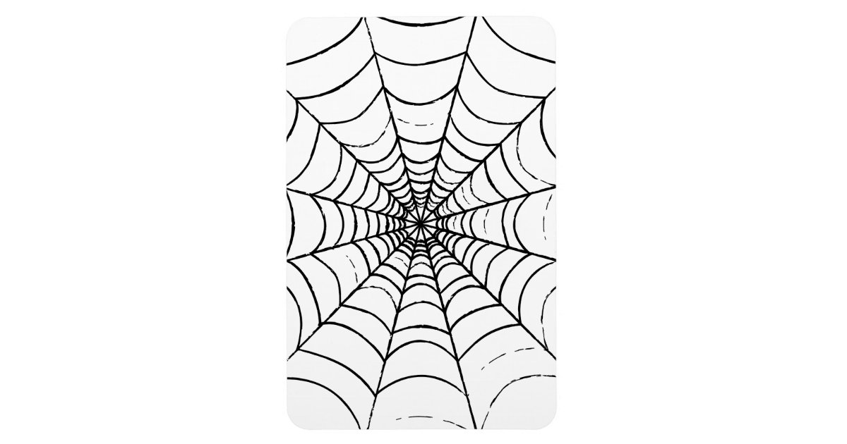 A Simple Spider's Web Magnet | Zazzle