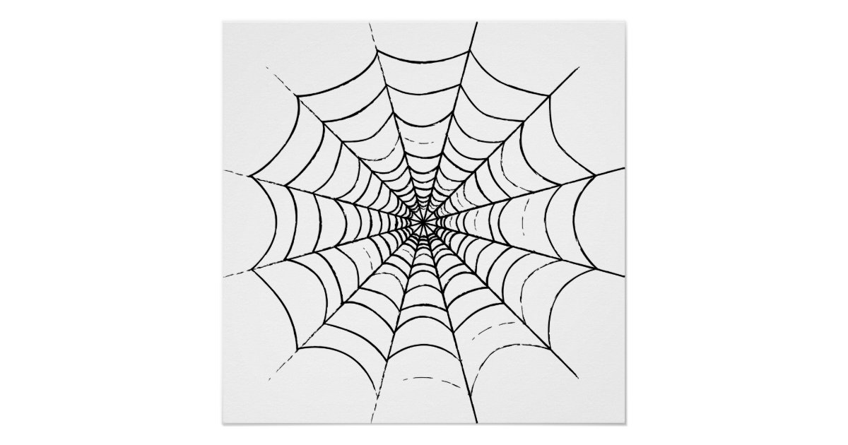 A Simple Spider's Web Poster | Zazzle